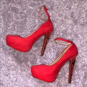 JustFab | Shoes | Bold Red Pump Stilettos | Poshmark